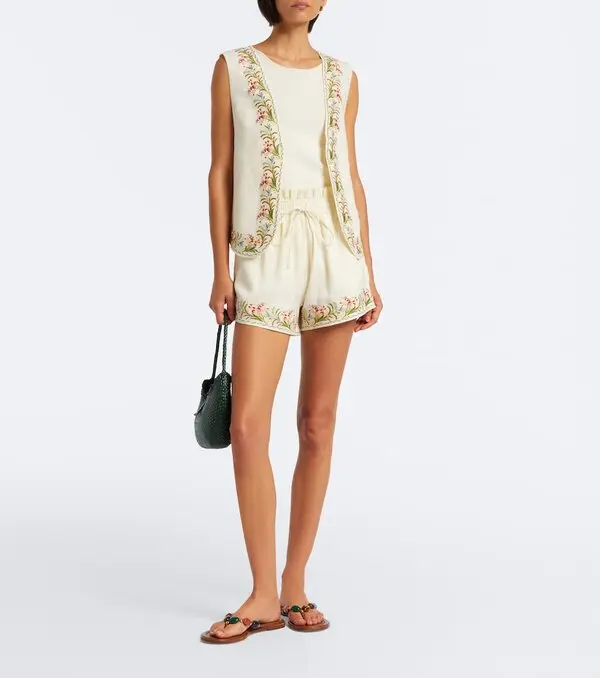 XU ZHI Embroidered Shorts