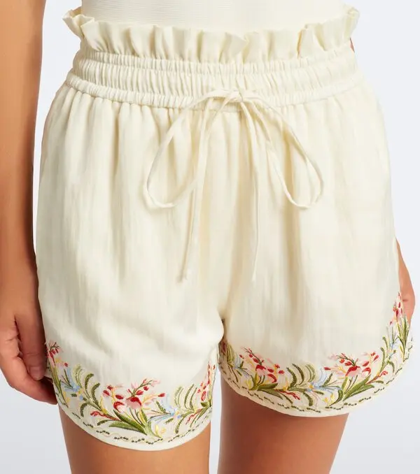 XU ZHI Embroidered Shorts