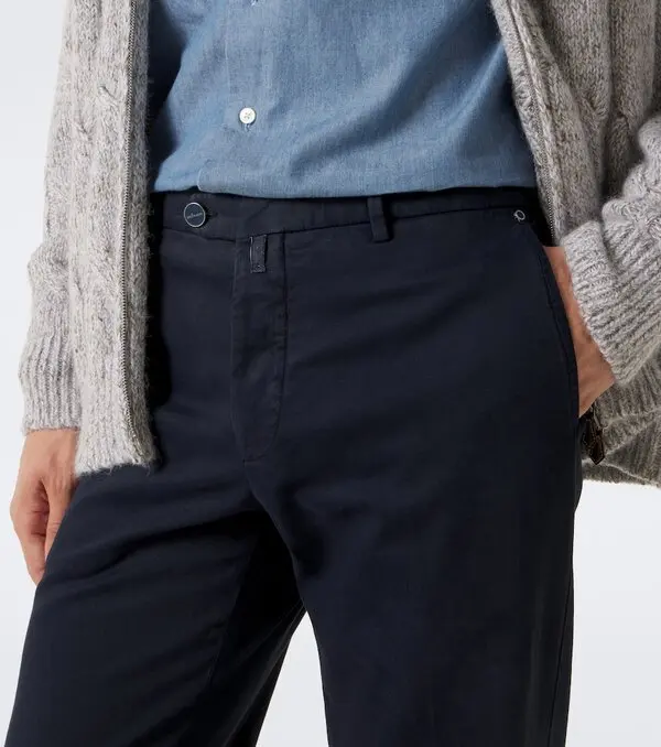 Kiton Cotton And Cashmere Chinos