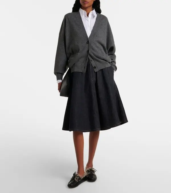 Brunello Cucinelli Cashmere Cardigan - Grey