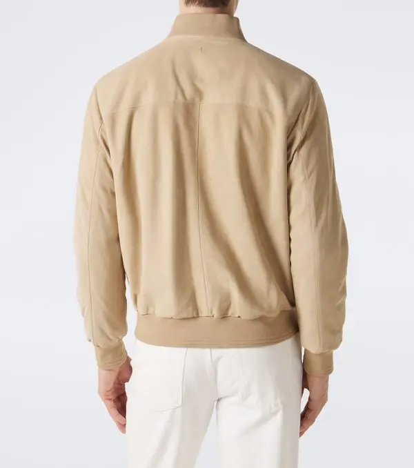 TOD'S Brera Suede Bomber Jacket