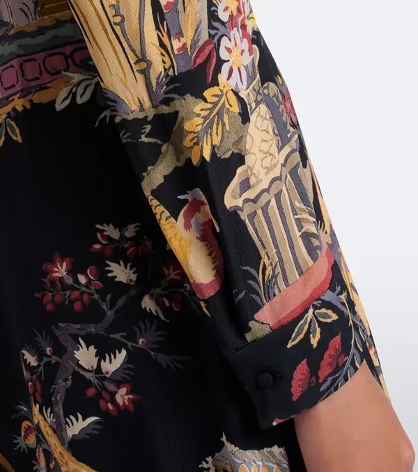 Etro Printed Crêpe De Chine Maxi Dress