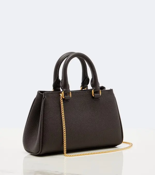 Valentino Garavani Vlogo Mini Leather Top-handle Bag