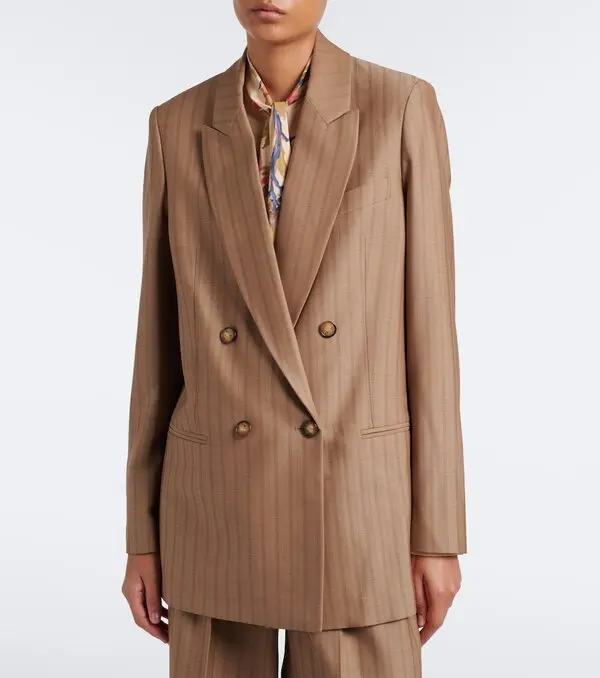 Etro Striped Wool Blazer