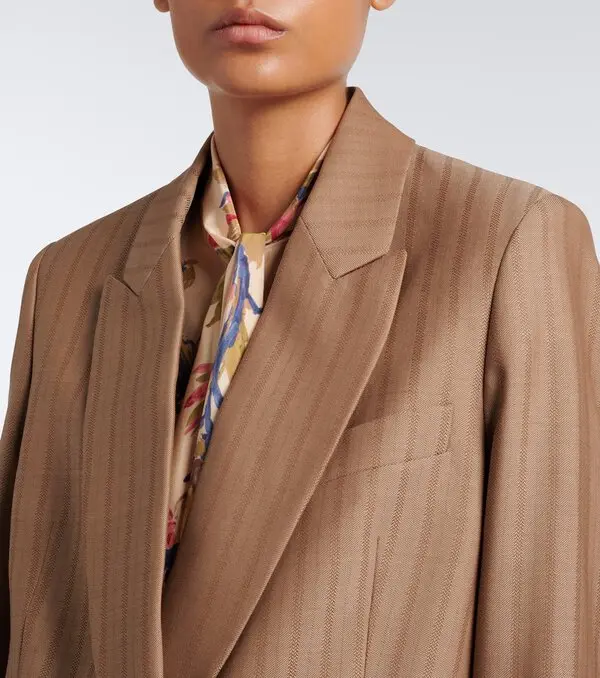 Etro Striped Wool Blazer