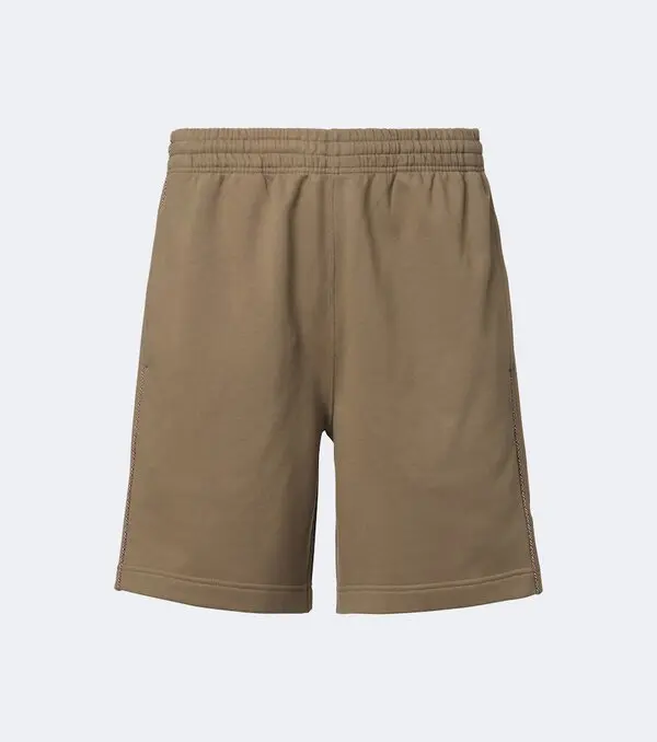 Burberry Check Cotton Jersey Shorts - Brown