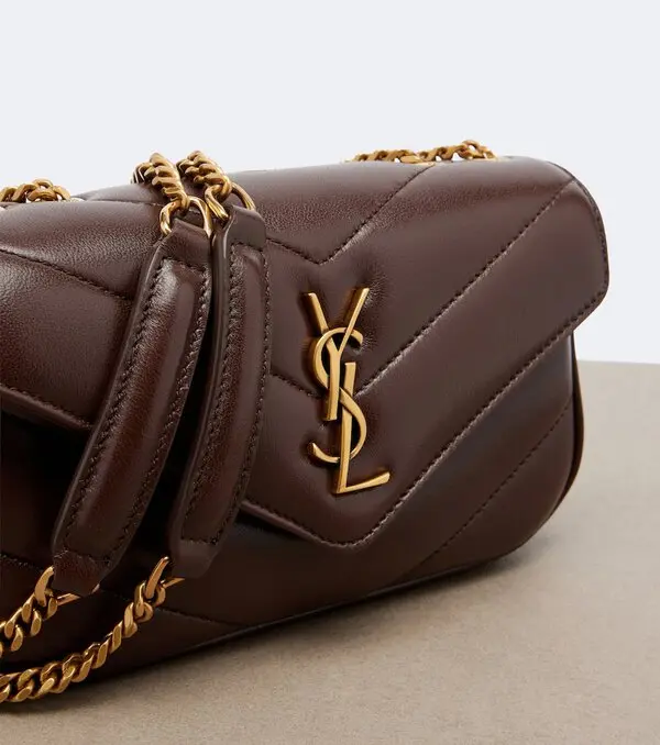 Saint Laurent Loulou Mini Leather Shoulder Bag