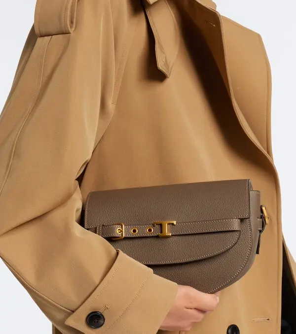 TOD'S Timeless Leather Crossbody Bag - Brown
