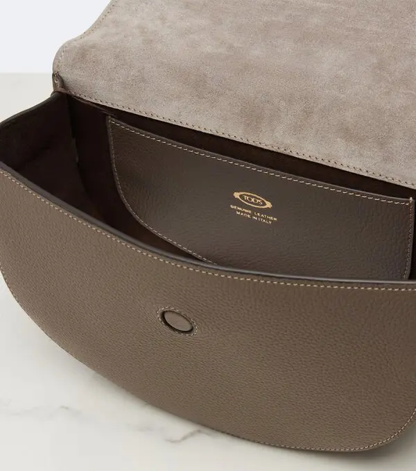 TOD'S Timeless Leather Crossbody Bag - Brown