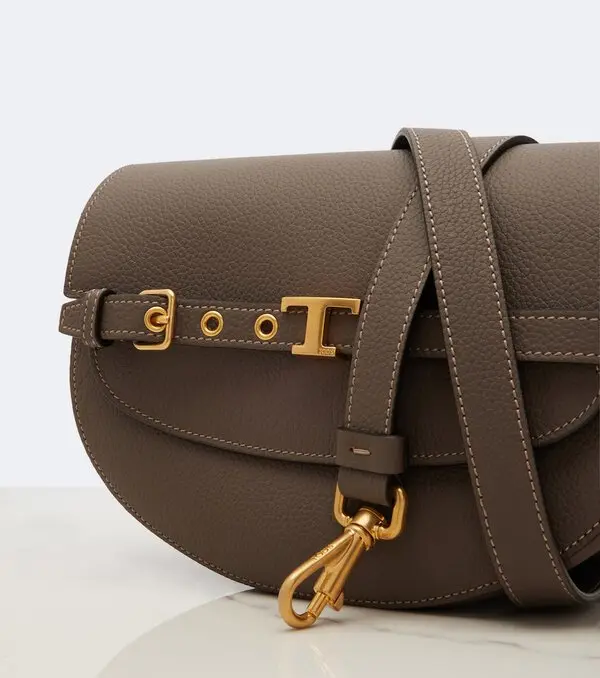 TOD'S Timeless Leather Crossbody Bag - Brown