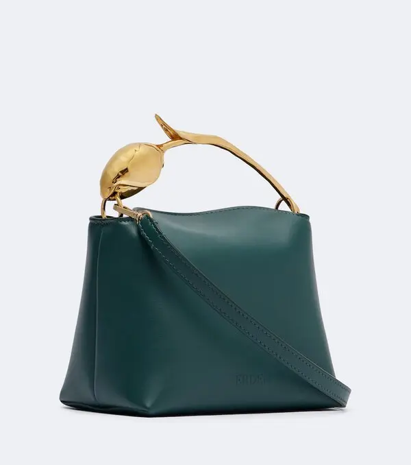 Erdem Bloom Mini Embroidered Leather Top-handle Bag