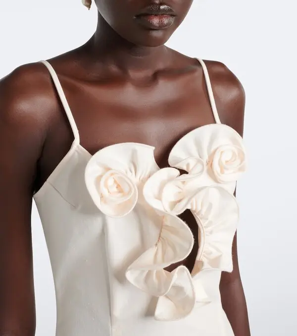 Magda Butrym Floral-appliqu� Cotton Minidress