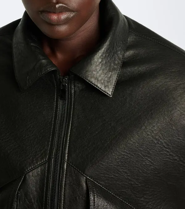 Magda Butrym Leather Blouson Jacket