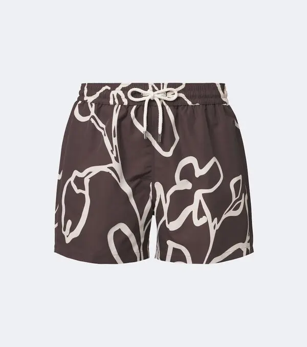 Frescobol Carioca Rio Printed Swim Trunks