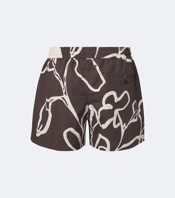 Frescobol Carioca Rio Printed Swim Trunks