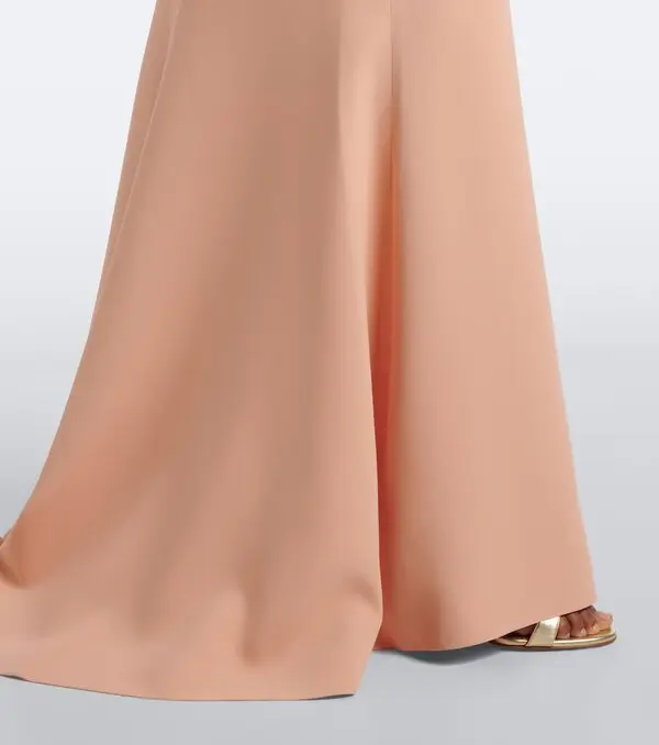 Elie Saab Embellished Caped Cady Gown