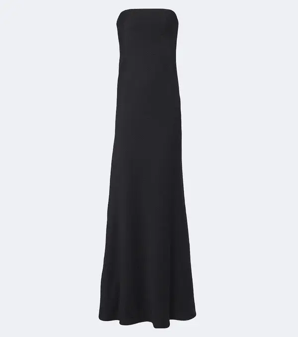 THE ROW Korisco Silk Satin Gown - Black