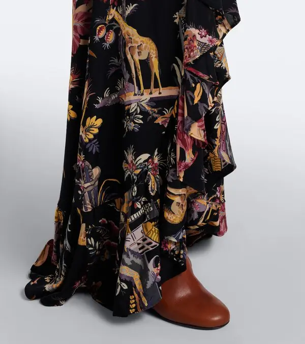 Etro Printed Jersey Maxi Dress