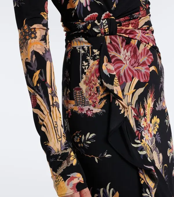 Etro Printed Jersey Maxi Dress