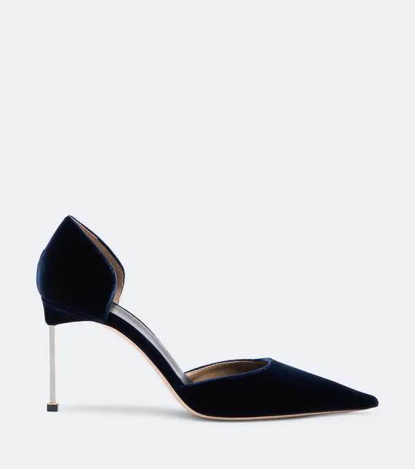 TOM FORD Velvet Pointed Toe Pumps - Blue