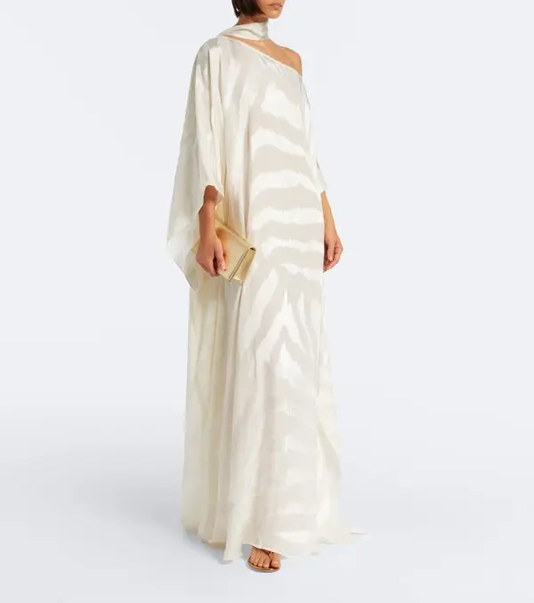 TALLER MARMO Fil Coupé Kaftan With Scarf Detail