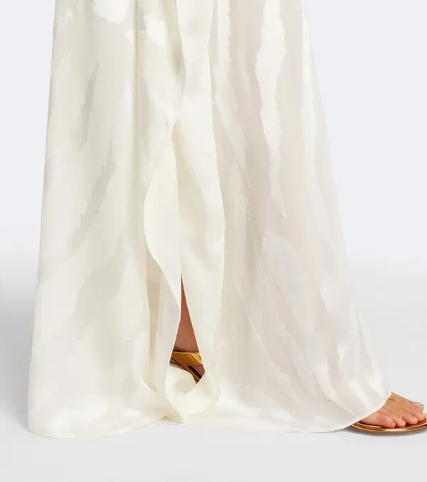 TALLER MARMO Fil Coupé Kaftan With Scarf Detail