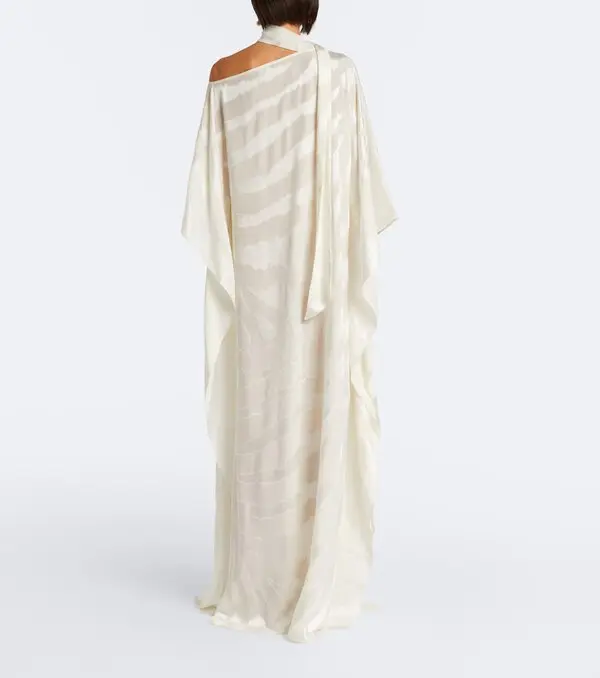 TALLER MARMO Fil Coupé Kaftan With Scarf Detail