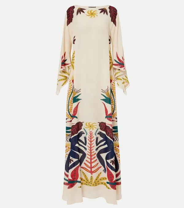 Etro Printed Maxi Dress - White