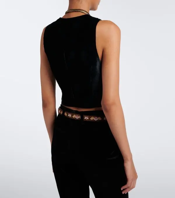 Etro Pegaso Velvet Vest