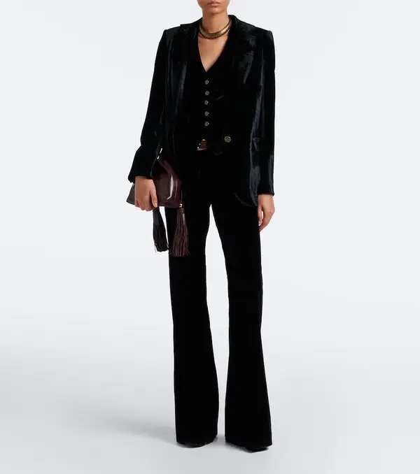 Etro Pegaso Velvet Vest