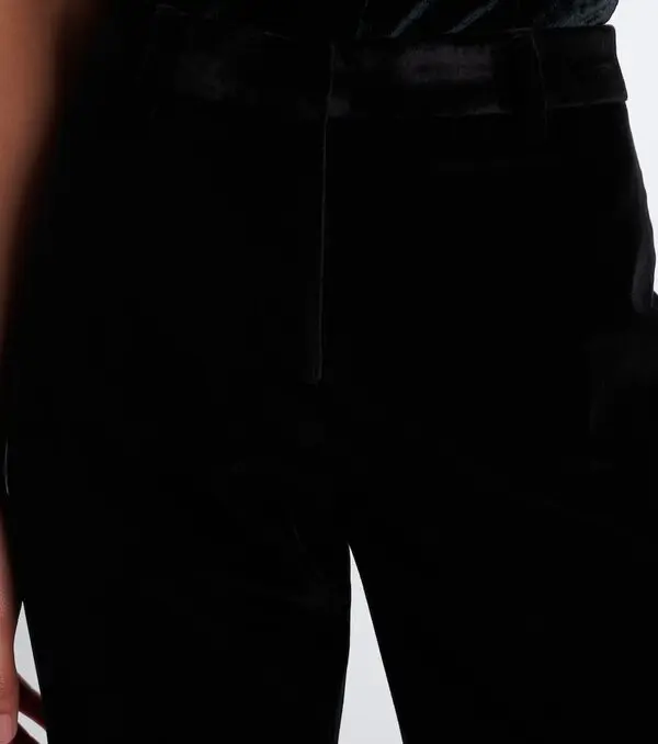 Etro Cotton Velvet Flared Pants
