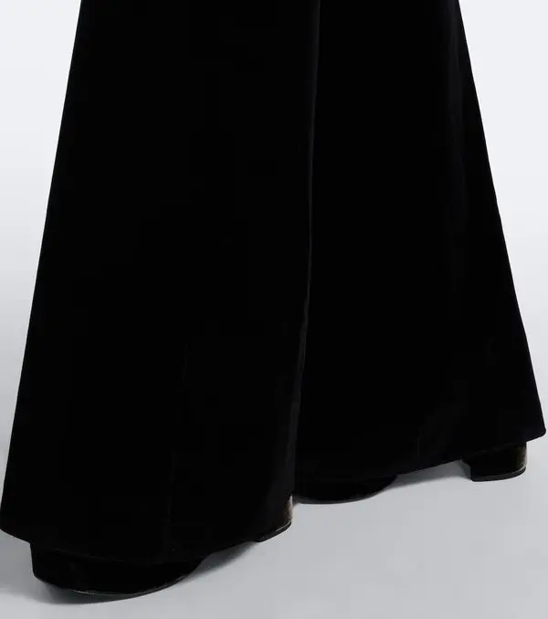 Etro Cotton Velvet Flared Pants