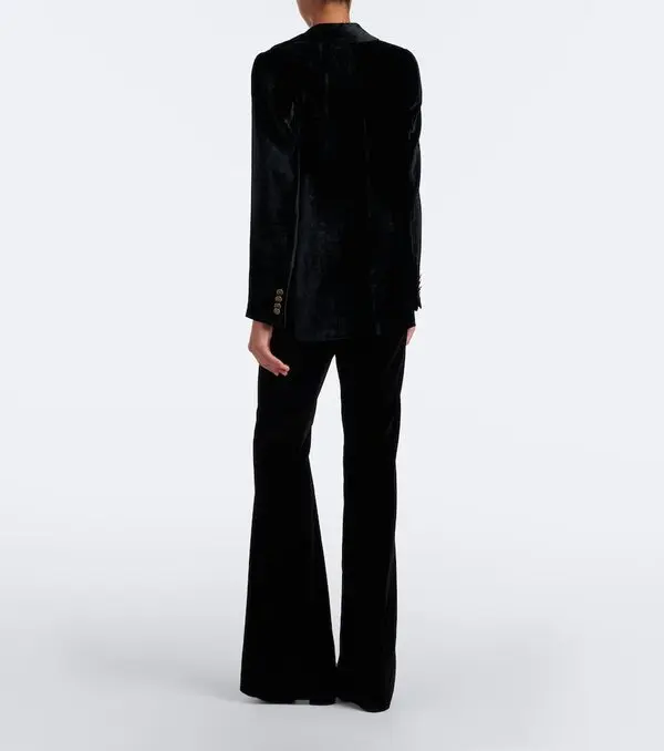 Etro Cotton Velvet Flared Pants