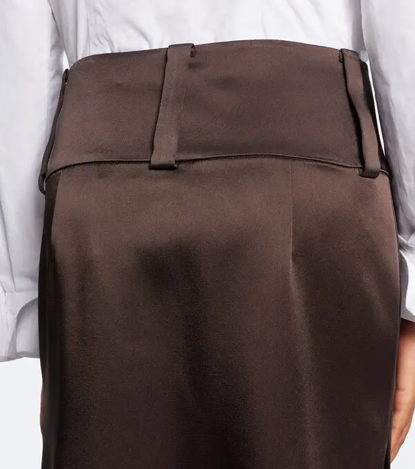 Sportmax Satin Midi Skirt