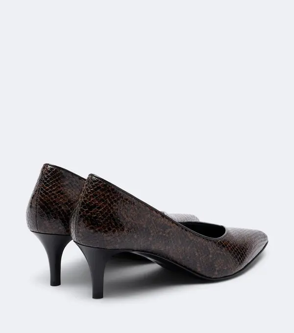 Isabel Marant Étoile Pamely Snake-effect Leather Pumps