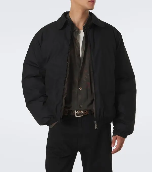 Our Legacy Avenue Cotton-blend Down Jacket In Tide Cotton Nylon - Black