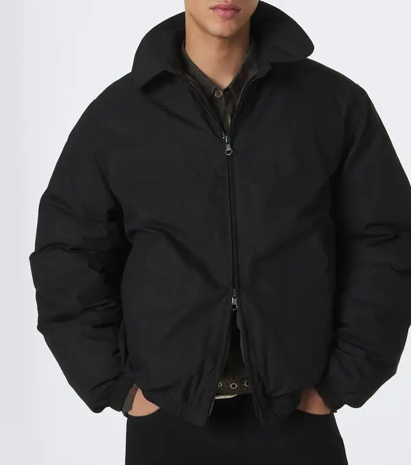 Our Legacy Avenue Cotton-blend Down Jacket In Tide Cotton Nylon - Black