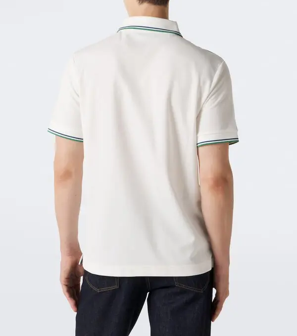 Burberry Ekd Cotton-blend Piqué Polo Shirt