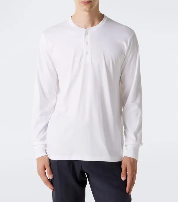 Ralph Lauren Purple Label Cotton Jersey Henley Shirt