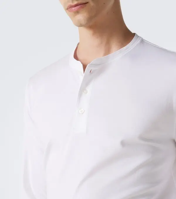 Ralph Lauren Purple Label Cotton Jersey Henley Shirt