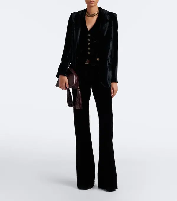 Etro Velvet Blazer - Black