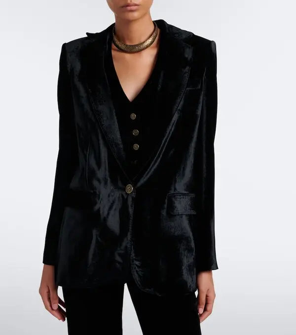 Etro Velvet Blazer - Black