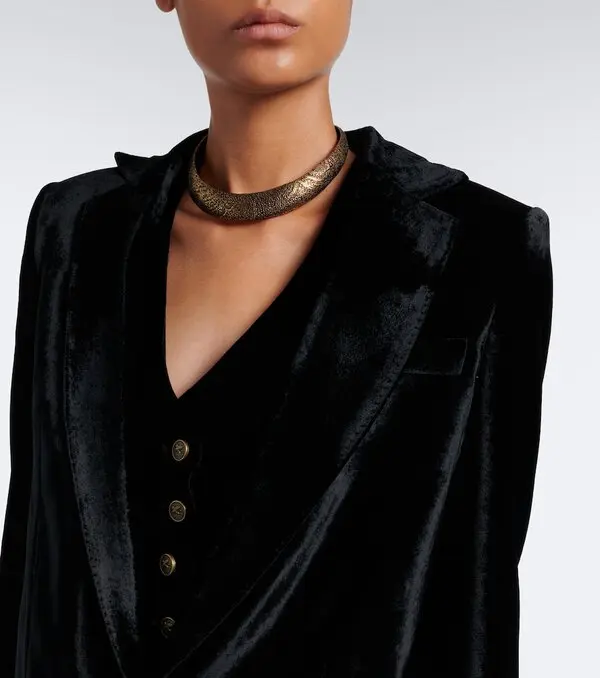 Etro Velvet Blazer - Black