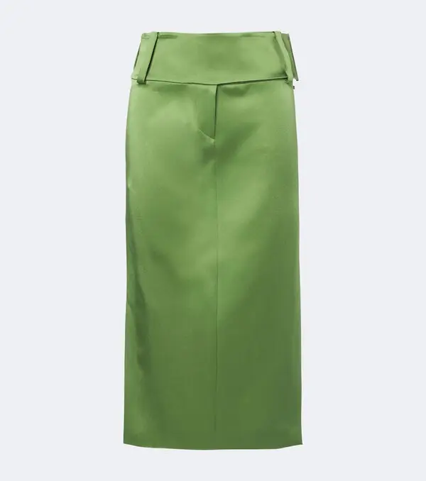 Sportmax Satin Midi Skirt