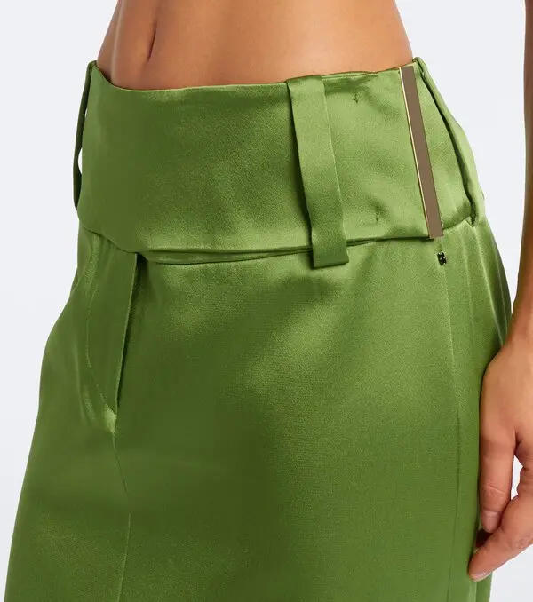 Sportmax Satin Midi Skirt