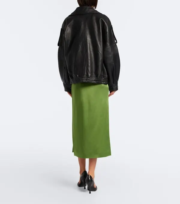 Sportmax Satin Midi Skirt