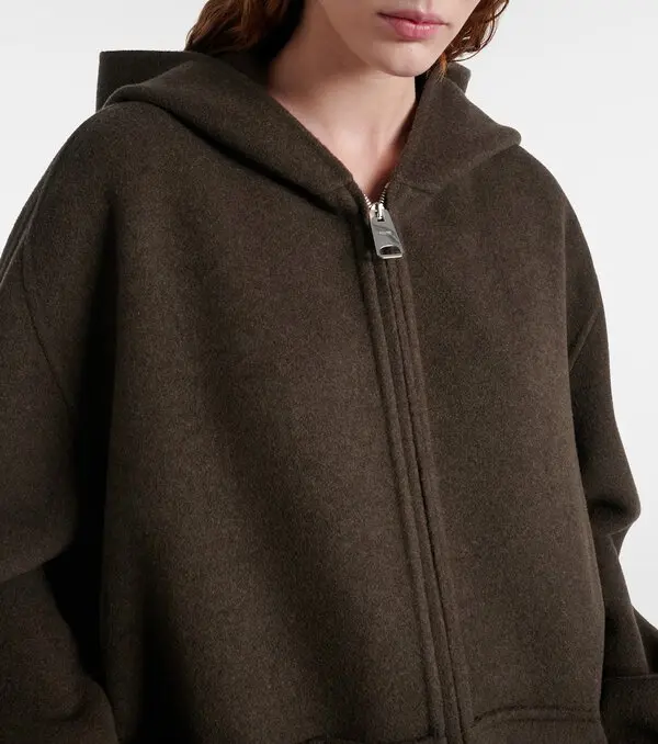 Khaite Dolem Hooded Oversized Wool Jacket