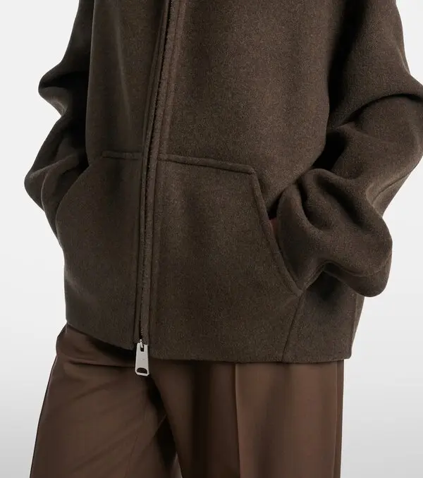 Khaite Dolem Hooded Oversized Wool Jacket
