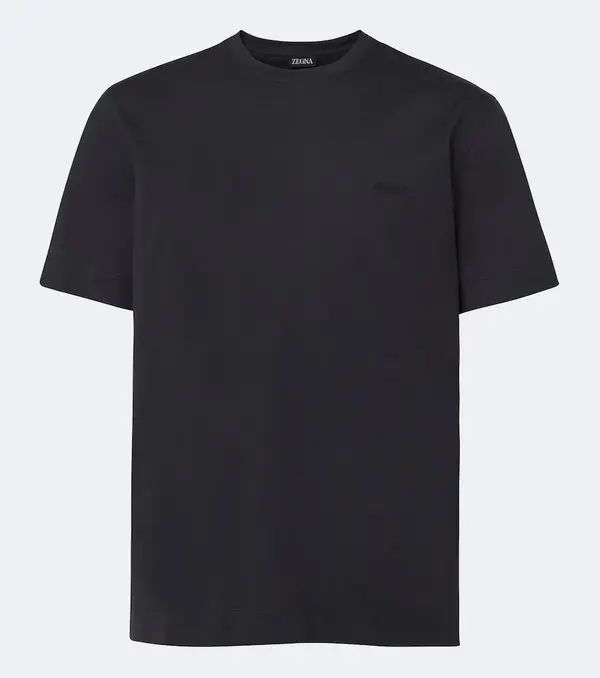 Zegna Cotton Jersey T-shirt - Blue
