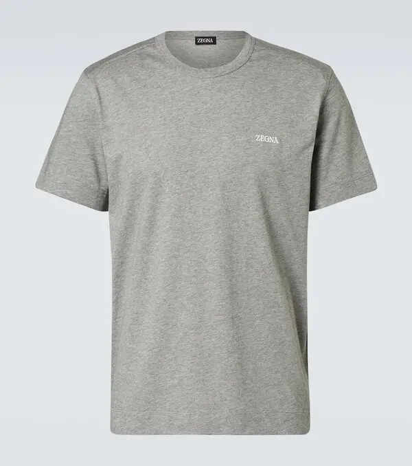 Zegna Cotton Jersey T-shirt - Grey